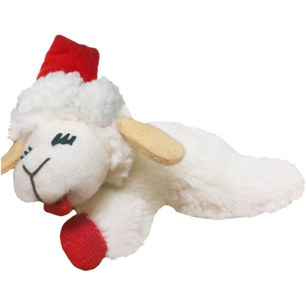 Multipet Holiday Lamb Chop with Santa Hat Cat Toy- 4" – Paws and Whiskers