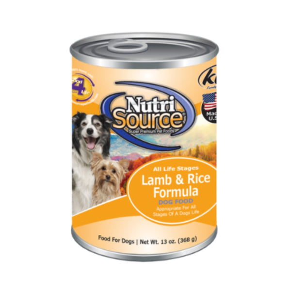 NutriSource Lamb & Rice Canned Food Formula – Paws and Whiskers